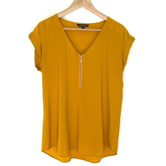 Express | Tops | Express Front Zipper Top | Poshmark